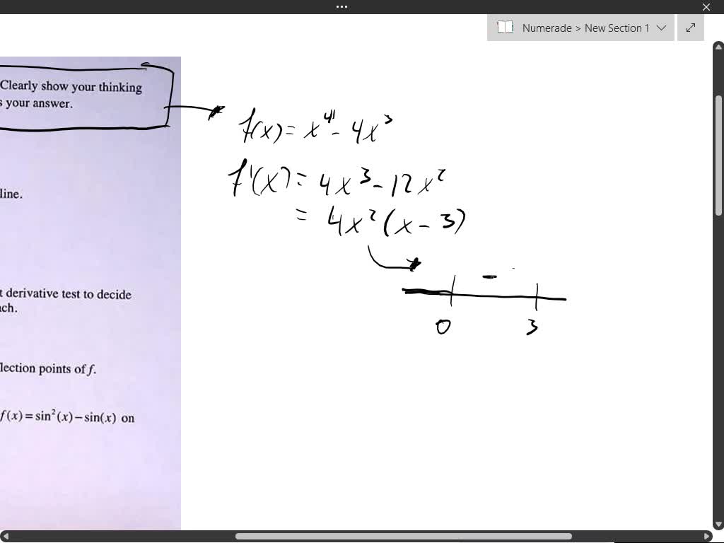 SOLVED: On what intervals is f(x) =x' 4x' both decreasing and concave ...