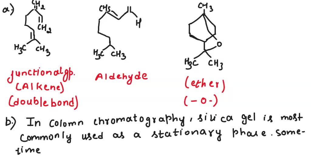 SOLVED: Compounds by Liquid Chromatography: CH CH CH CH ; H;c- CH, AC ...
