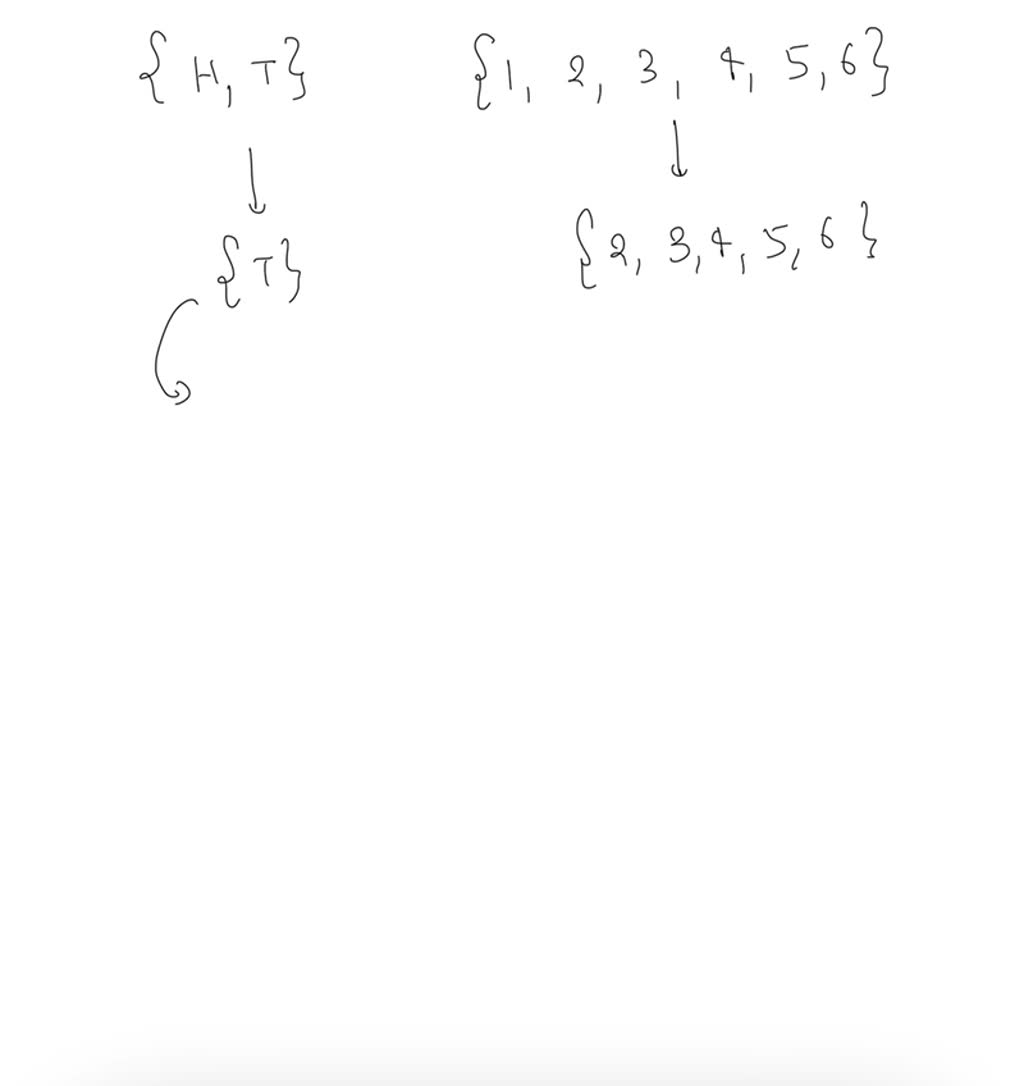 a coin toss and a six sided die number 1 through 6 is rolled. find the probability of tossing a ...