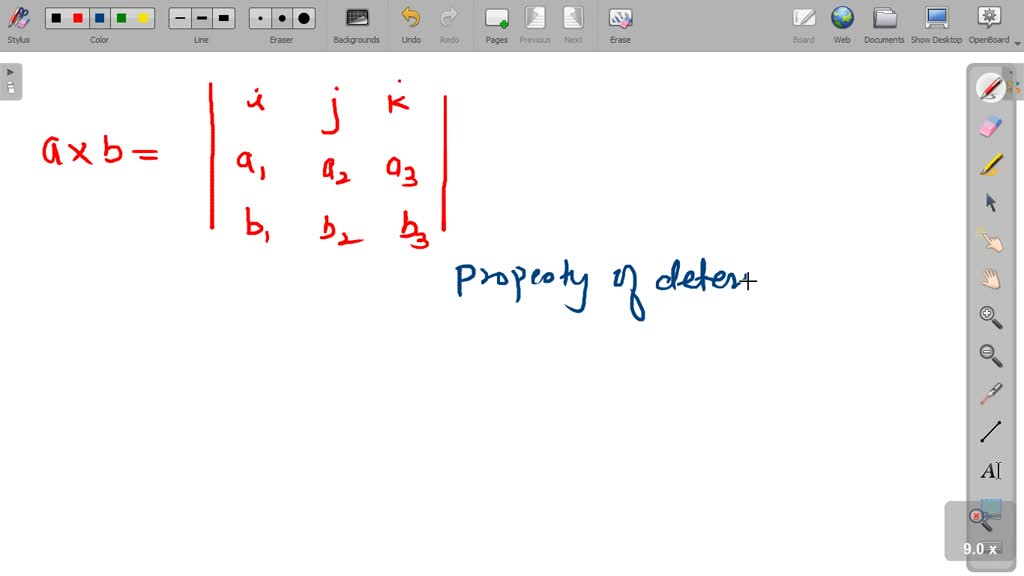 SOLVED: Prove that (a − b) ⨯ (a + b) = 2(a ⨯ b). The following ...