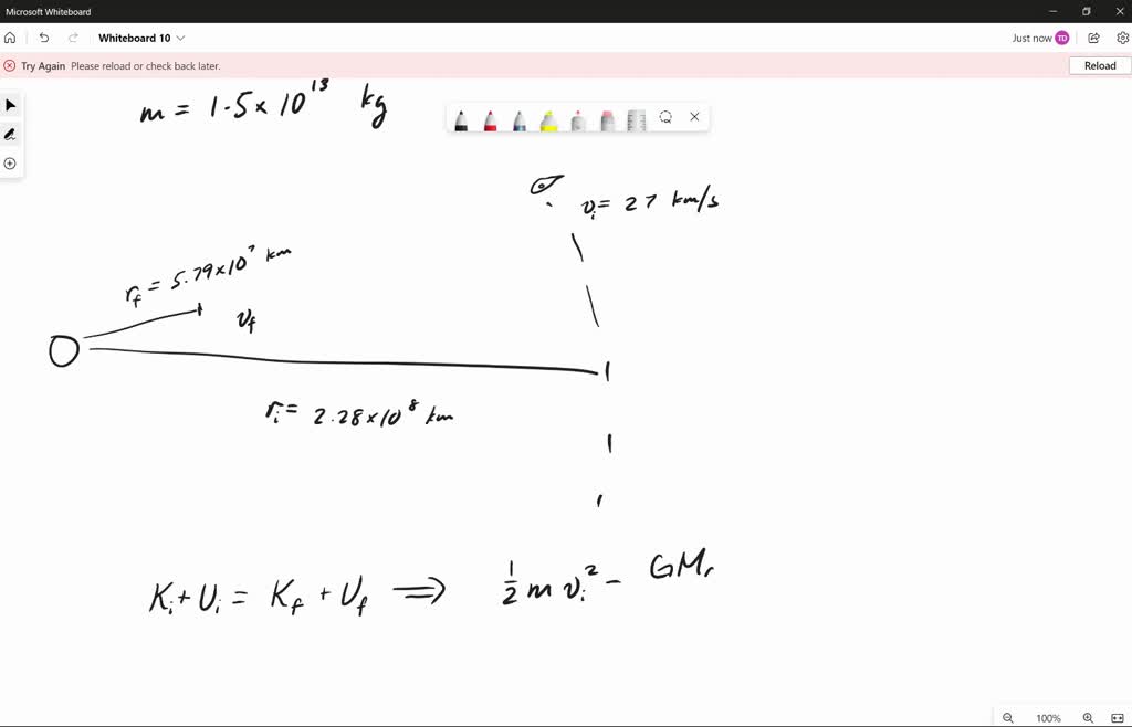 The gravitational attraction between two objects with masses m1 and m2 ...