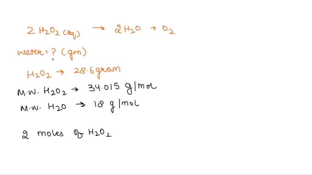SOLVED: According to the following reaction, how many grams of water ...