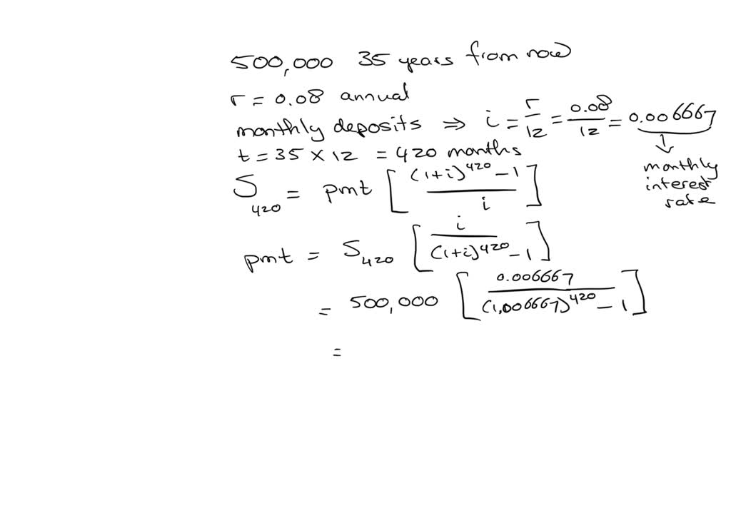 Suppose you want to have 500,000 for retirement in 20 years. Your ... Suppose you want to have 500,000 for retirement in 20 years. Your ...