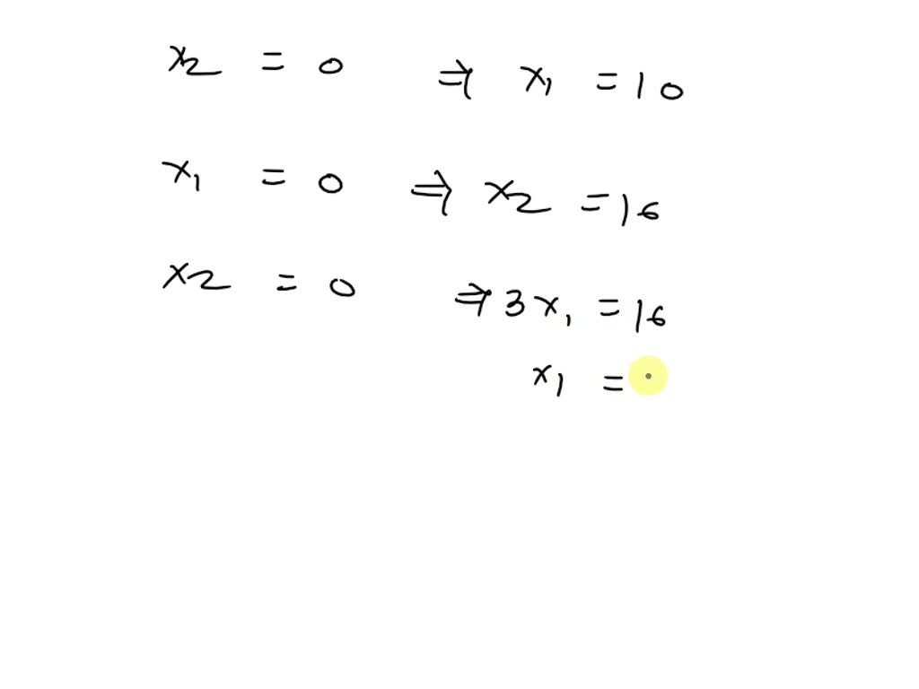 SOLVED: Consider the following linear program Max 3x1 + 2x2 s.t. 1x1 + 1x2