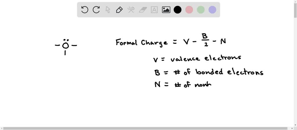 SOLVED: What is the formal charge on oxygen in the following Lewis ...