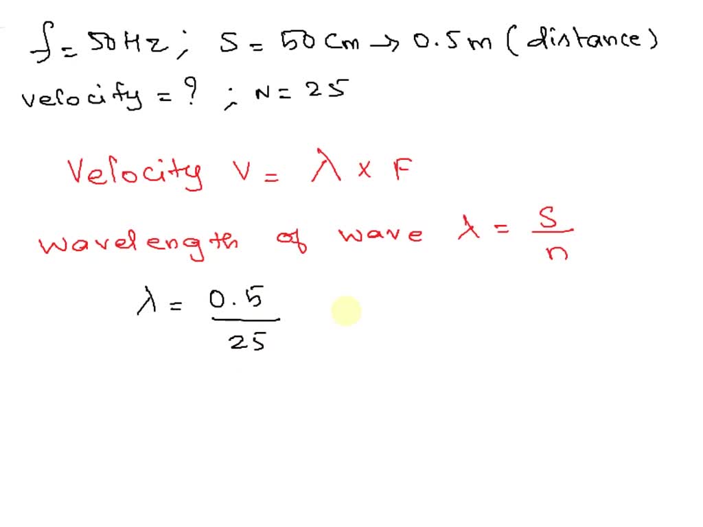 SOLVED: a larger ripple tank with a vibrator work in a the frequency of ...