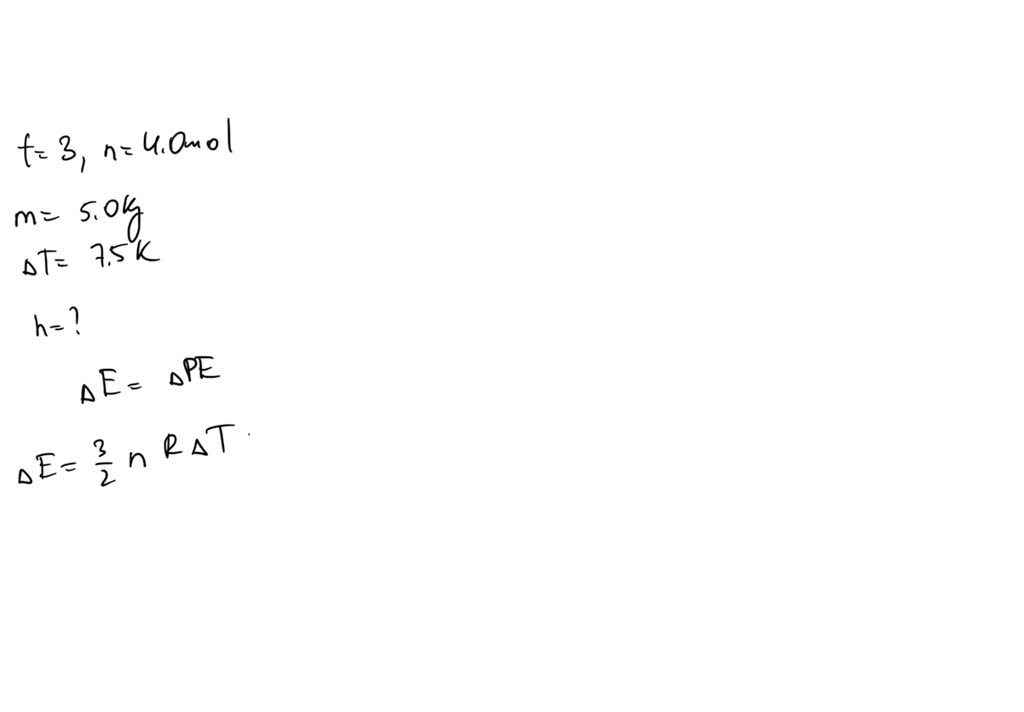 SOLVED: A paddle wheel frictionally adds thermal energy to a 4.0 moles ...