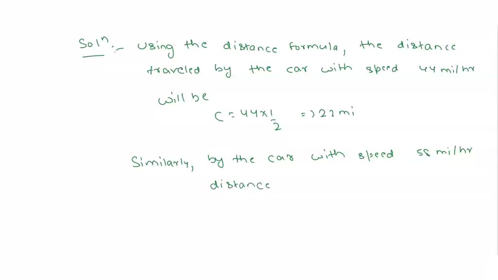 SOLVED: Two straight roads diverge from an intersection at an angle of ...