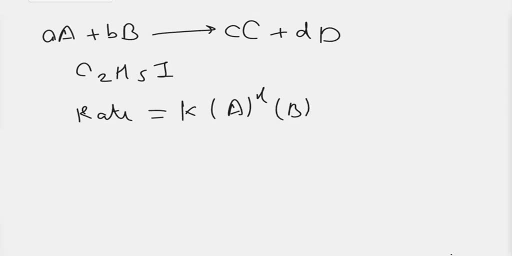 SOLVED: Use the experimental data in this table to determine the rate ...