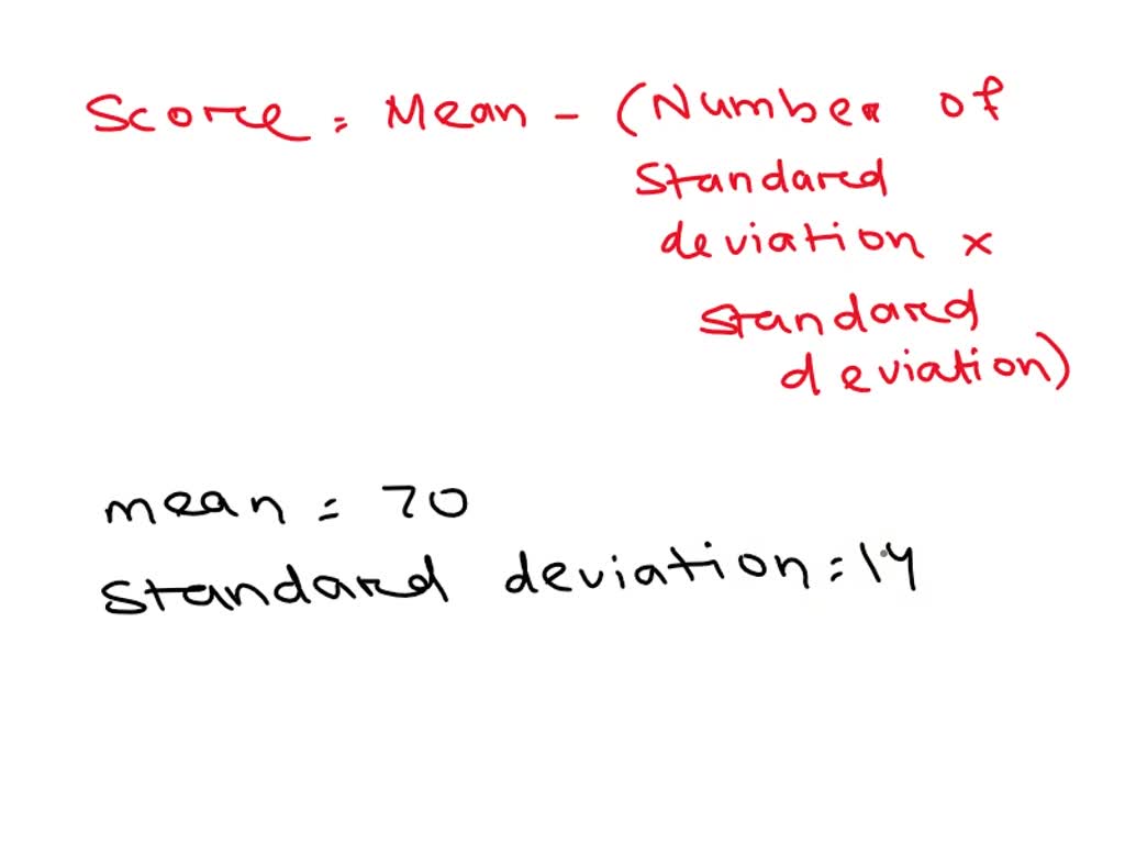 SOLVED: The scores on a test are normally distributed with a mean of 70 ...
