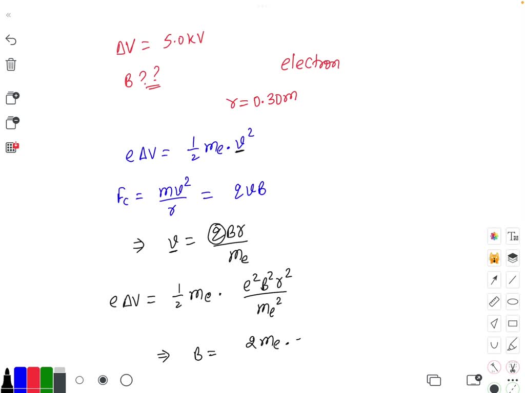 SOLVED: Electrons are accelerated from rest with a voltage of 5.0kV. What would the magnetic ...
