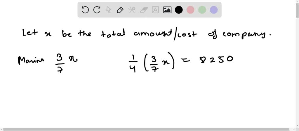 SOLVED: Marina has a three-sevenths interest in a partnership. If she ...