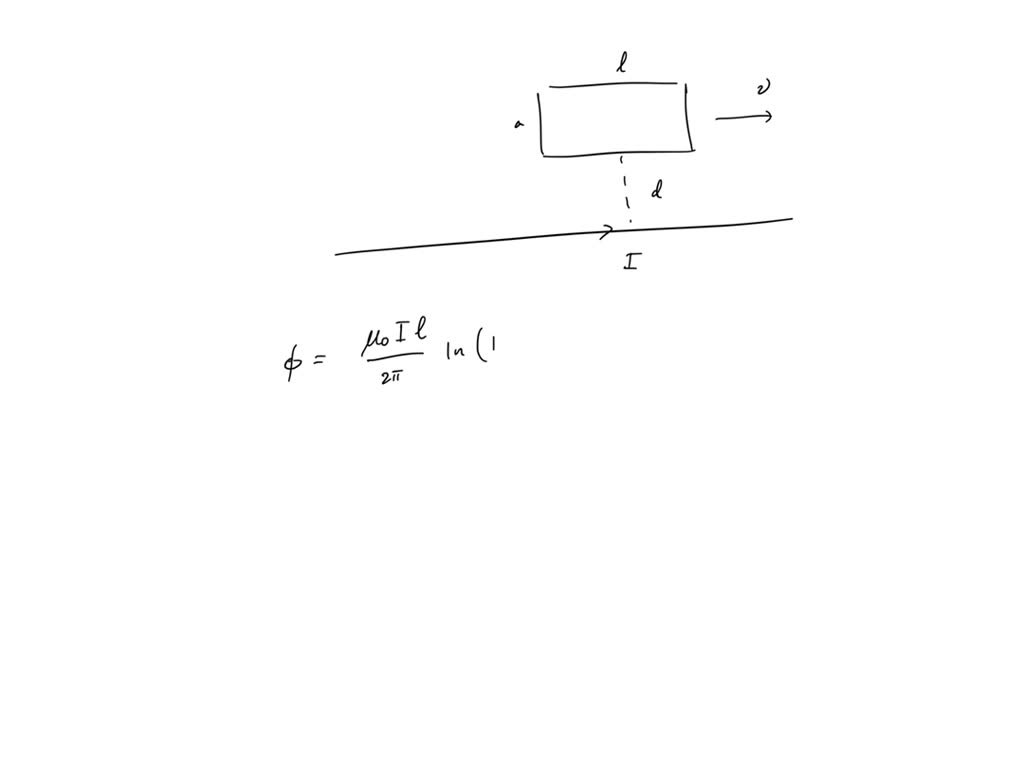 (7%) Problem 11: A flat rectangular wire loop is positioned next to a long straight current ...