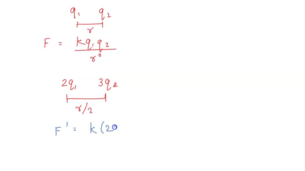 SOLVED: Two charges are separated by a certain distance. If the magnitude of one charge is ...