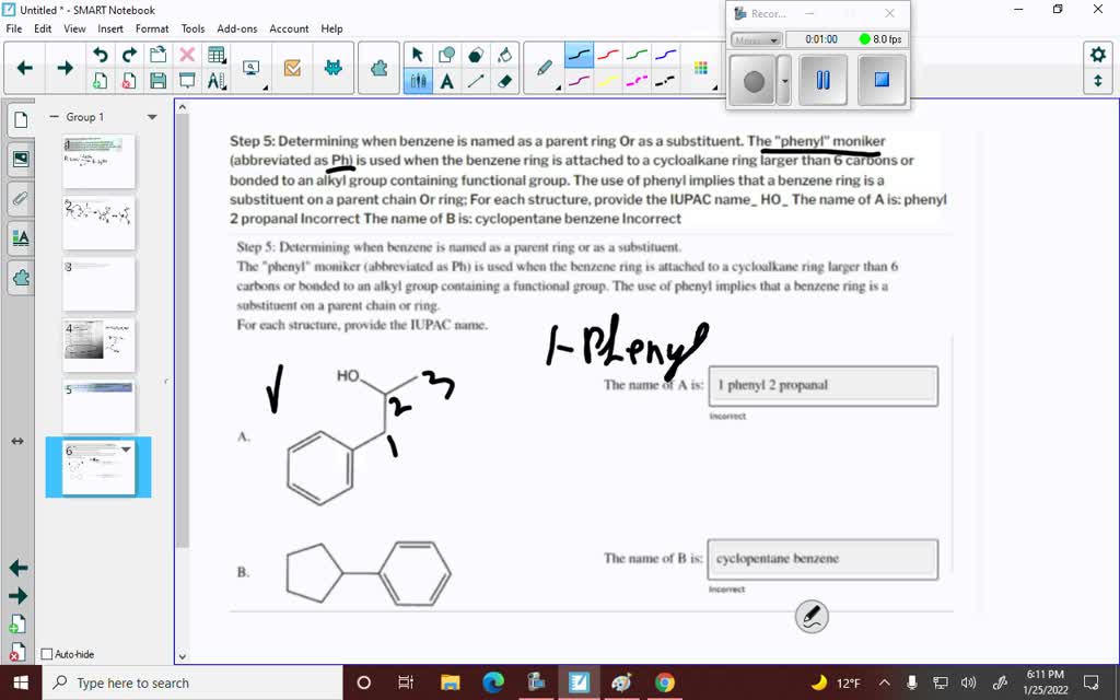 Step 5: Determining when benzene is named as a parent ring Or as a ...
