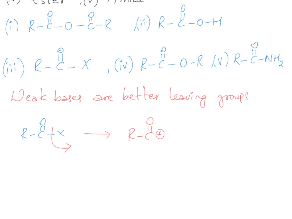 SOLVED: What is correct order of reactivity of the following carbonyls with nucleophiles (from ...
