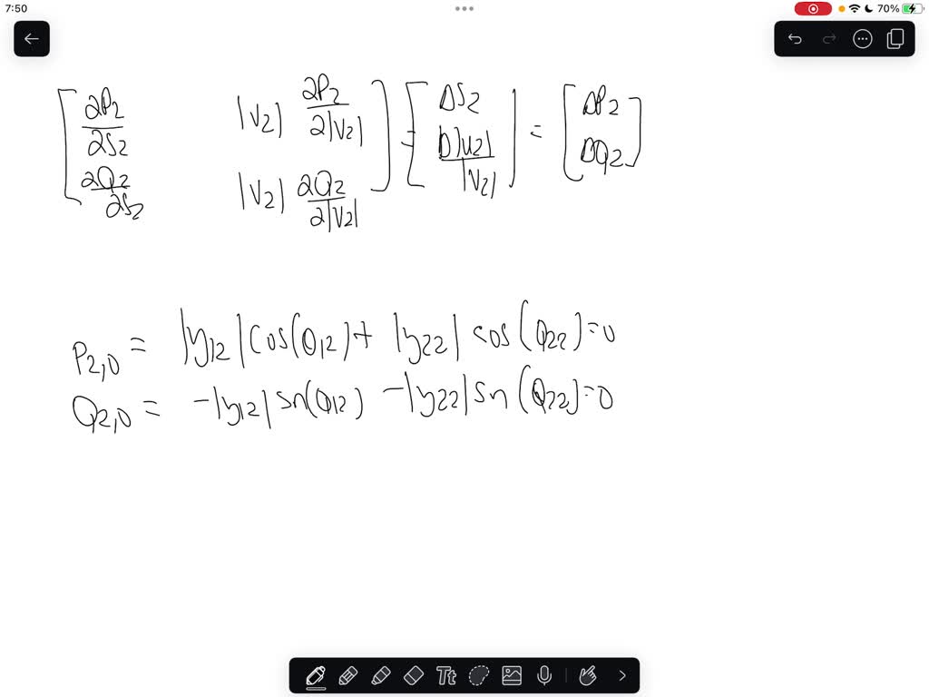 SOLVED: Q1: Using the Decoupled Newton-Raphson method, calculate the ... SOLVED: Q1: Using the Decoupled Newton-Raphson method, calculate the ...