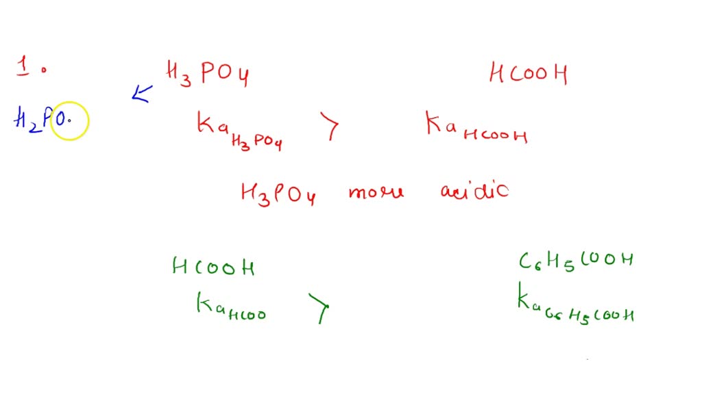 SOLVED: Propionic acid (CH3CH-COOH) has a K, 1.3 x 10^-5 and phosphoric ...