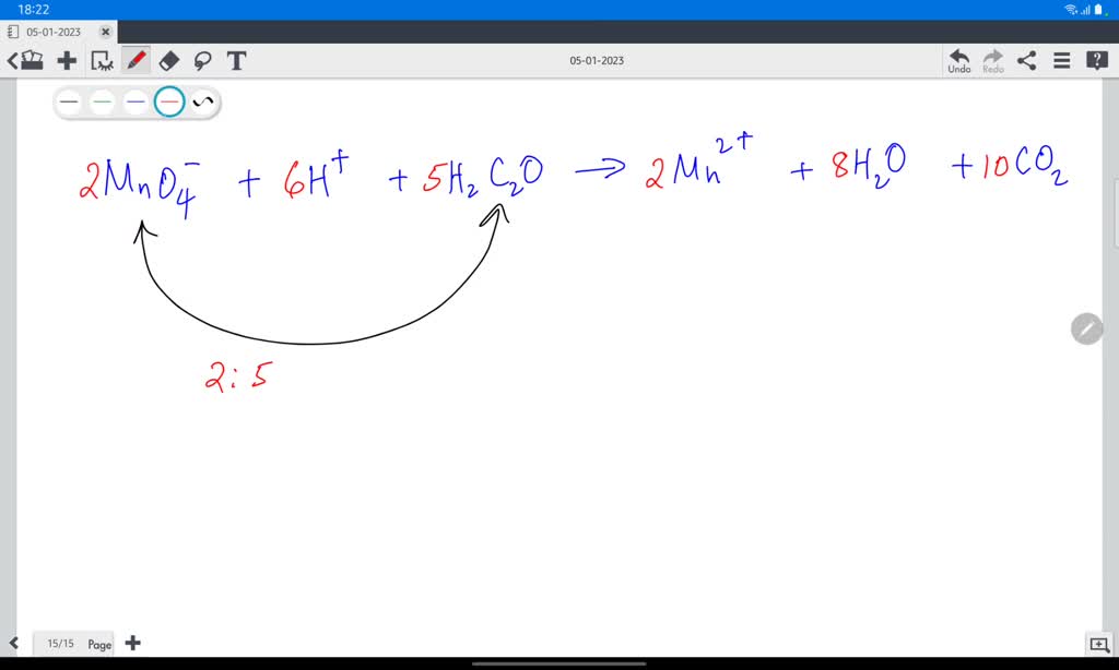 SOLVED: A solution of permanganate is standardized by titration with ...