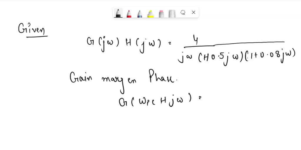 Solved Construct Bode Plot For The System Whose Open Loop Transfer Function Is Given Below And 2479
