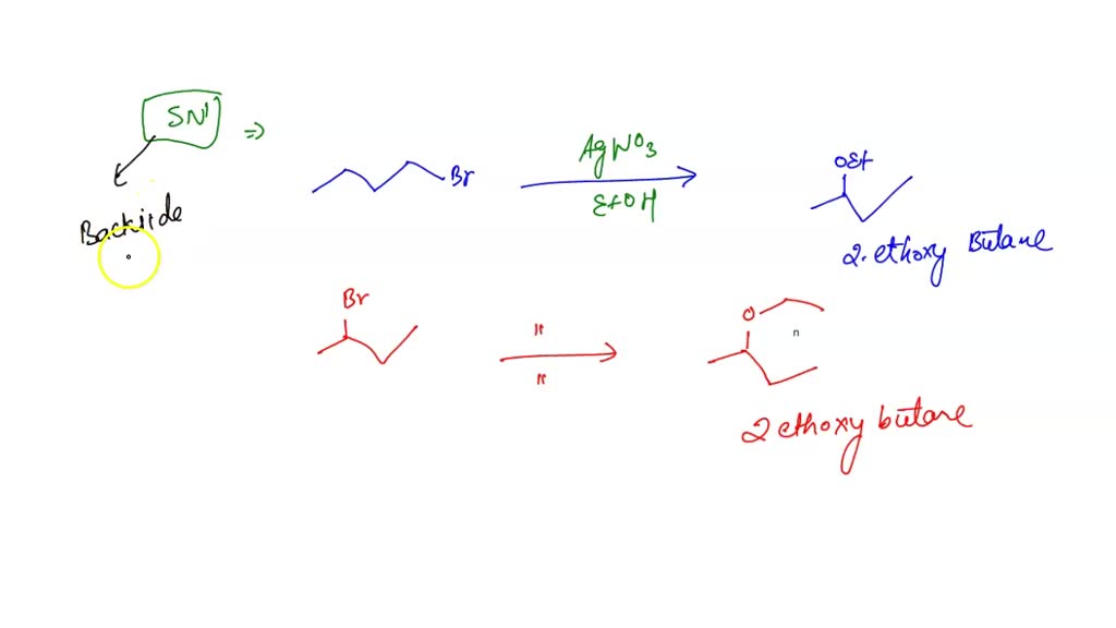 SOLVED: Product structure in AgNO3 EtOH of the following (Note: it ...