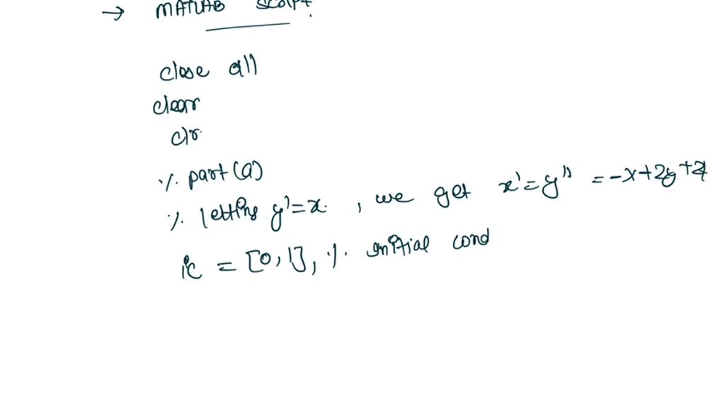 SOLVED: For the following 2nd order differential equations, decompose ...