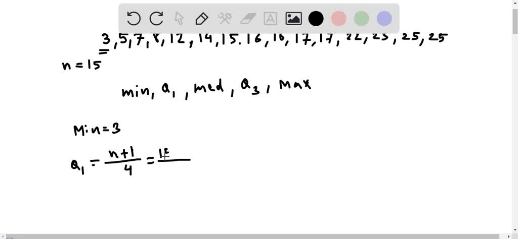 Calculate The Five Number Summary Of The Given Data Use The Approximation Method 25 16 12 17