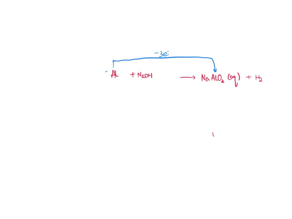 SOLVED: 3. Reaction of metal with excess amount of NaOH 3.2 Al ...
