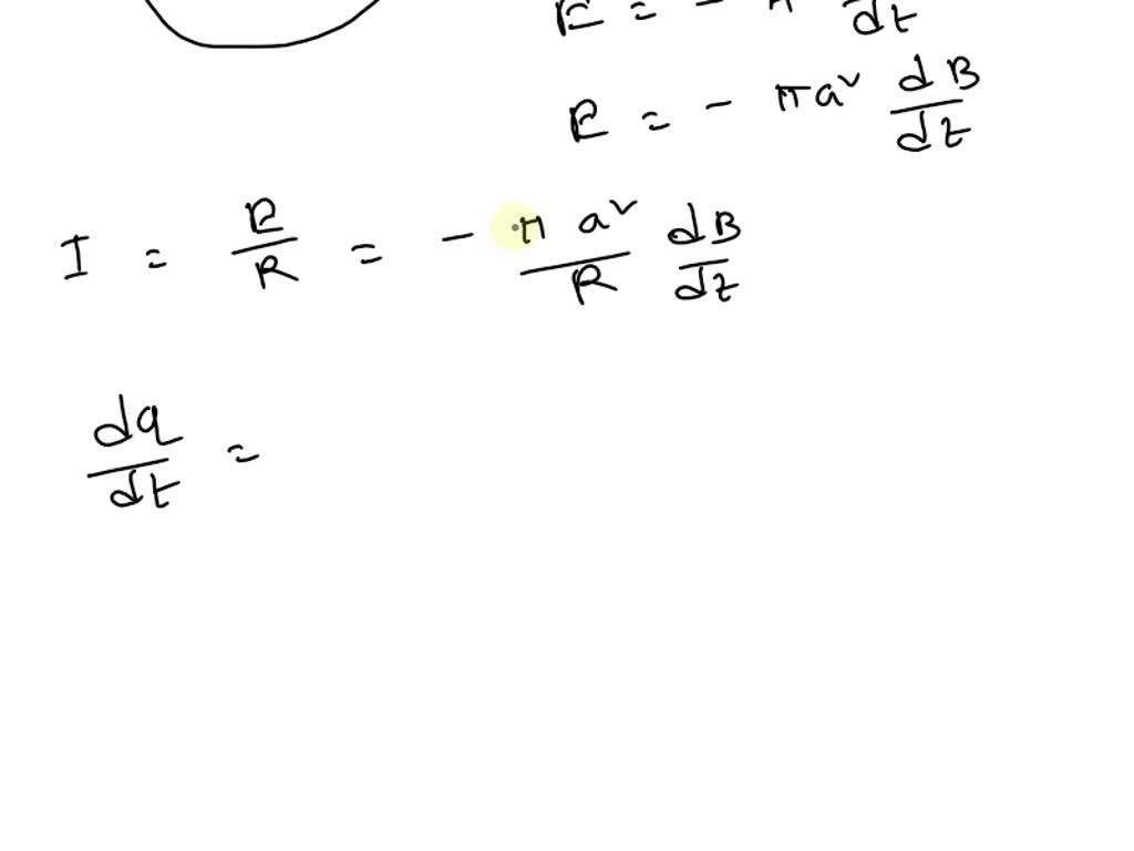 SOLVED: A single flat circular loop of wire with a radius of a and a resistance of R is immersed ...