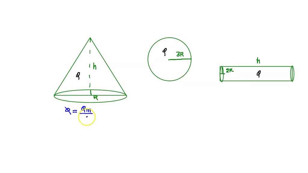 SOLVED: A conical container (height = h, Radius of base = R), a ... SOLVED: A conical container (height = h, Radius of base = R), a ...