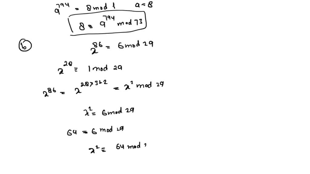 SOLVED: Fermat's Little Theorem to perform the following tasks. 9.1. Use 0