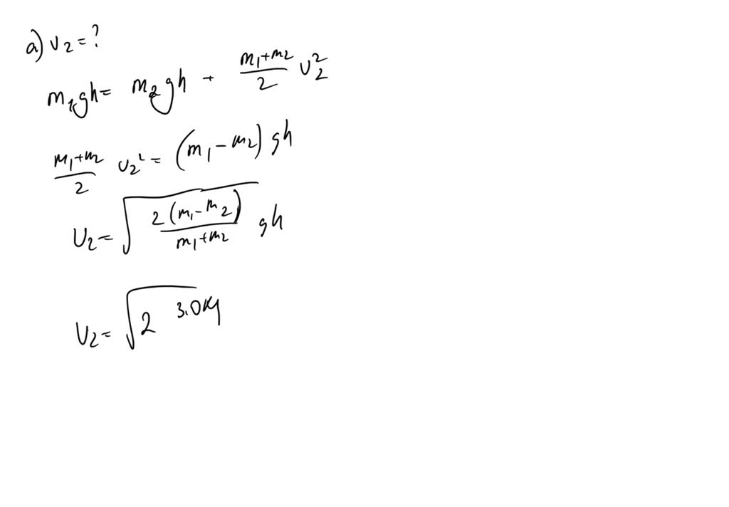 Solved Two Objects Are Connected By A Light String Passing Over A