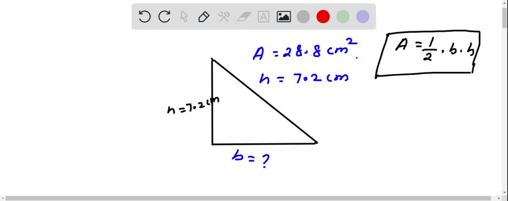 SOLVED: 'What is the height of a triangle with an area of 192 square ...