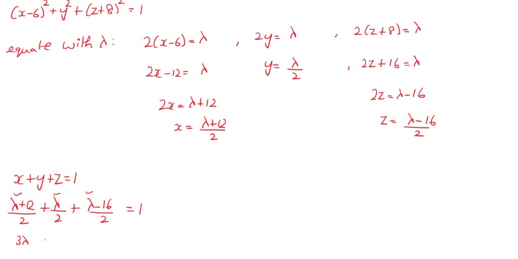 SOLVED 4 Points DETAILS Use Lagrange Multiplier Techniques Find SOLVED 4 Points DETAILS Use Lagrange Multiplier Techniques Find