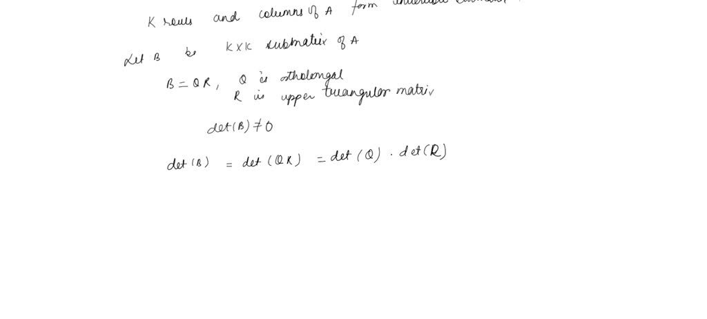 SOLVED: Using Schur's Theorem, prove that the rank of a square matrix A is equal to the size of ...