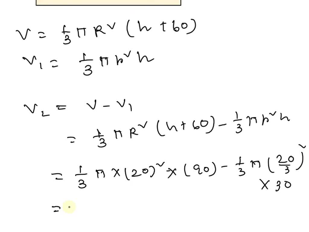 SOLVED: 3) A cone floats in the glycerin (SG = 1.26), as shown in the figure. Find the mass of ...