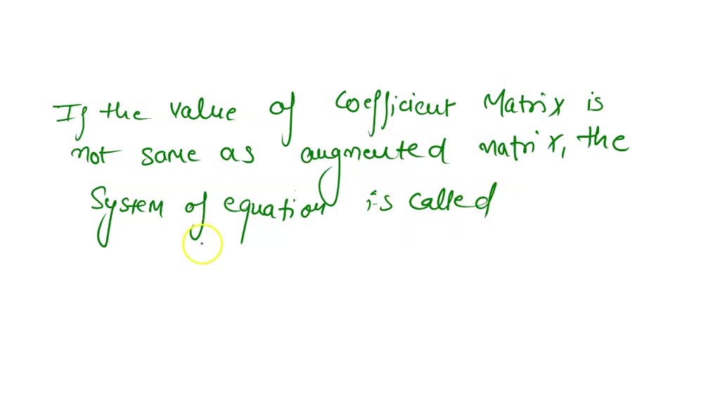 SOLVED: 3) 23 If the coefficient matrix for a homogeneous system is ...