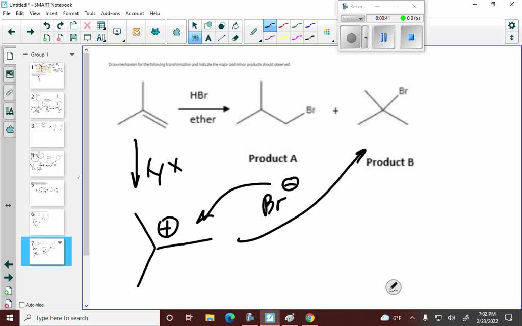 SOLVED: (5 points) E2 elimination of HBr from the following alkyl ...
