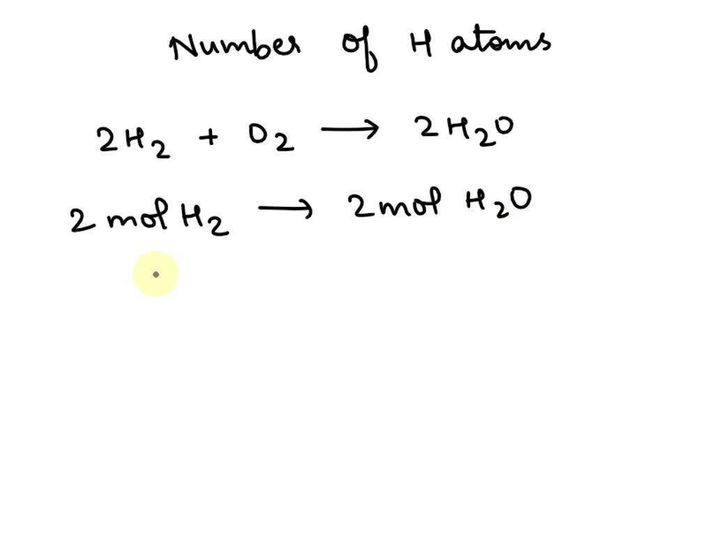 SOLVED: how many atoms of hydrogen are involved in the formation of two ...