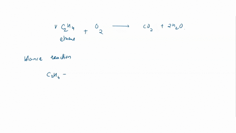 What is the coefficient of oxygen in the following reaction...