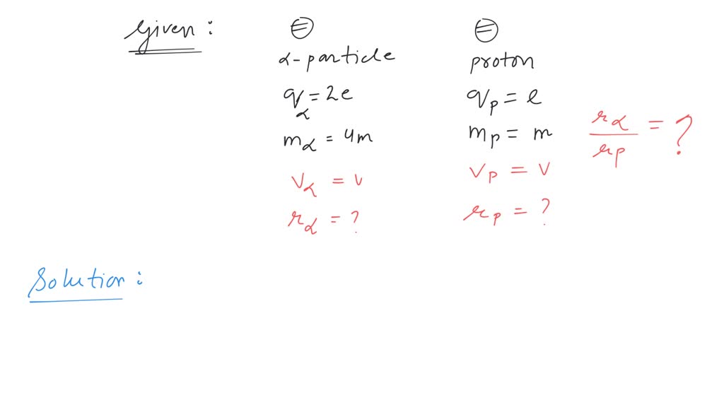 A Proton And An Alpha Particle Move Perpendicular To The Same Magnetic