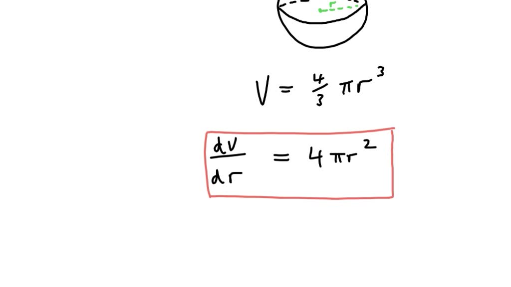 SOLVED: A Spherical balloon is being inflated. a. Find a general ...