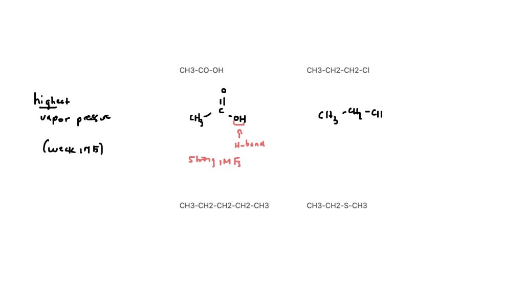 SOLVED: Based only on intermolecular attraction, predict which of the ...