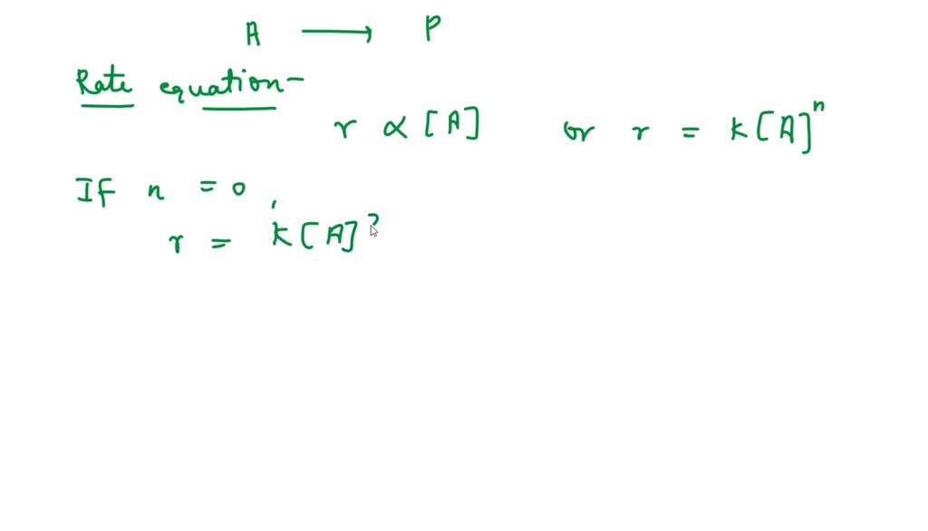 SOLVED: If the concentration of a reactant is doubled and the reaction rate is unchanged, what ...