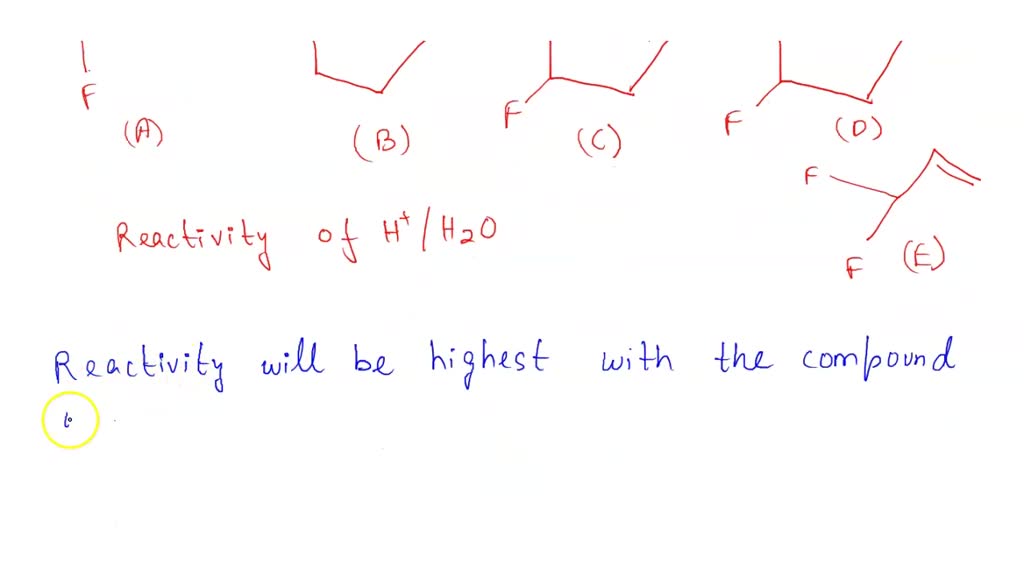 SOLVED: i) Rank the following carboxylic acid derivatives arder of reactivity toward H;O (1 ...