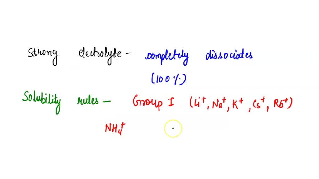SOLVED: The compound iron(II) bromide is a strong electrolyte. Write ...