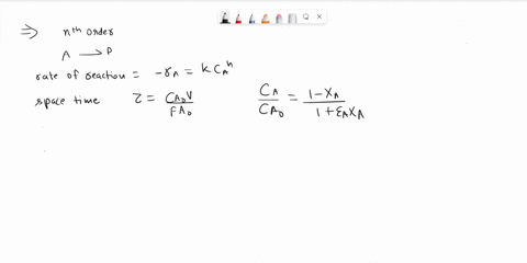 Using the design equation of cstr and pfr prove that for...