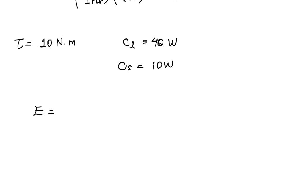 SOLVED: A motor running at 1000RPM, delivers a torque of 10Nm. If the ...