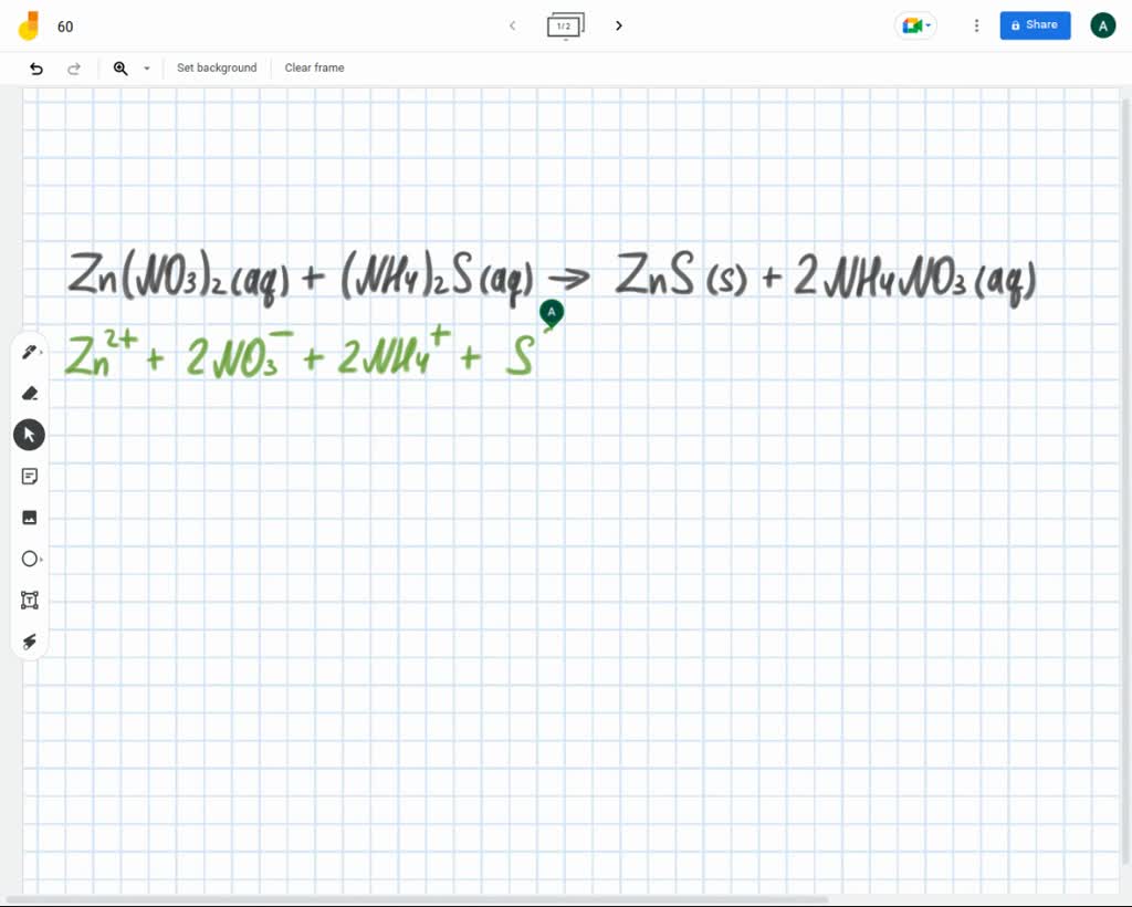 SOLVED: The following chemical reaction takes place in aqueous solution ...