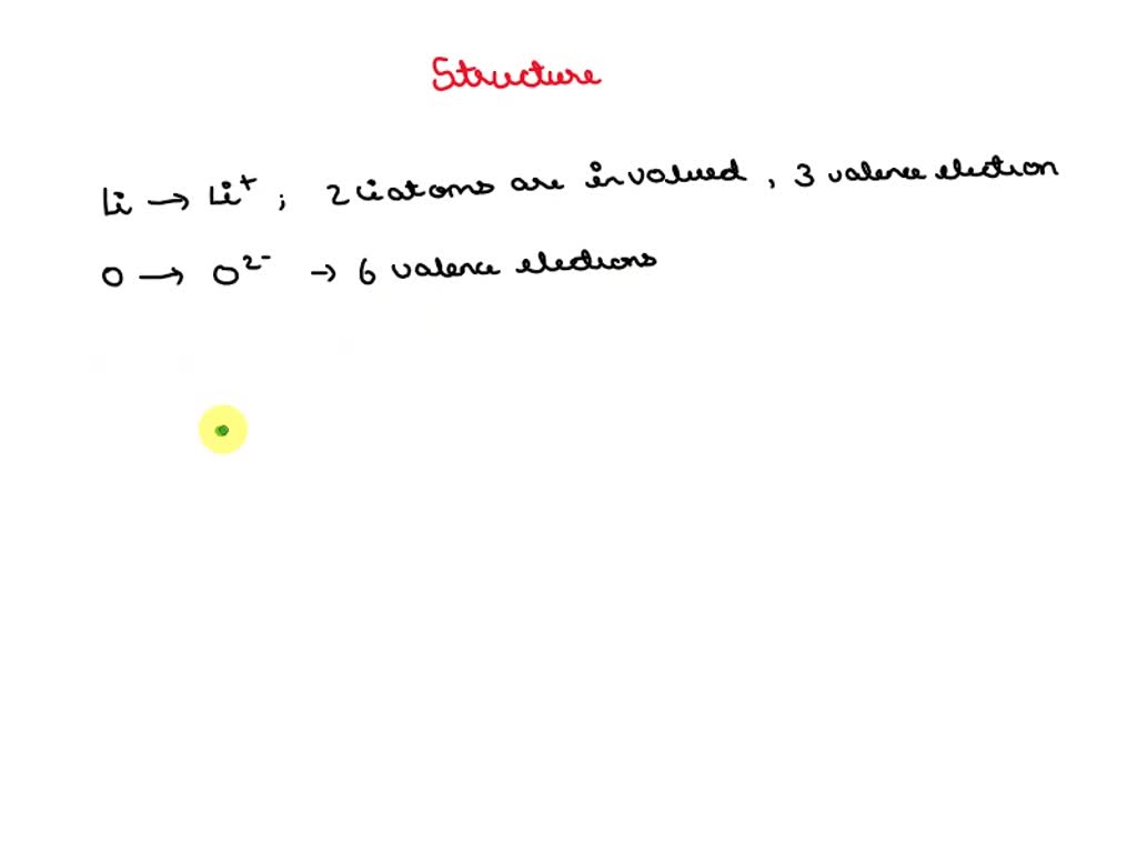 SOLVED: Draw shell models for lithium and oxygen atoms to show the ...